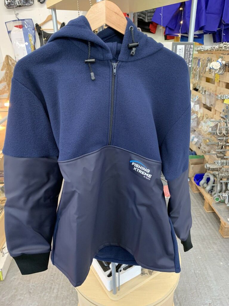 Elka Fleece Smock With Hood, Waterproof Sleeves And Front Navy ...