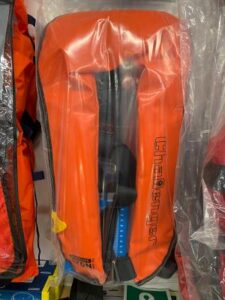Challenger Worksafe lifejacket 170N orange pvc – Newline Chandlery