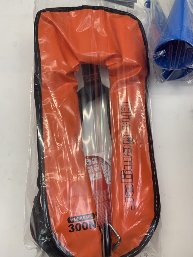 Challenger Worksafe lifejacket 300N orang pvc – Newline Chandlery