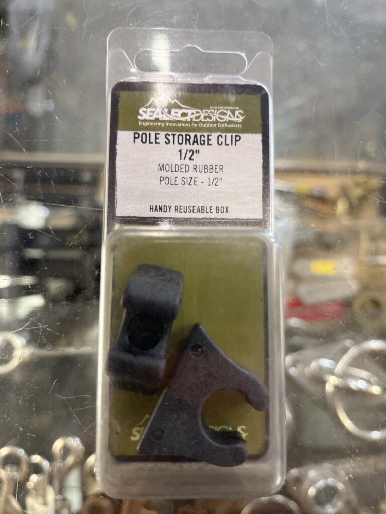 SEALECT DESIGNS Pole Storage Clip (pair) - 1/2" Canoe Kayak Sail Boat ...