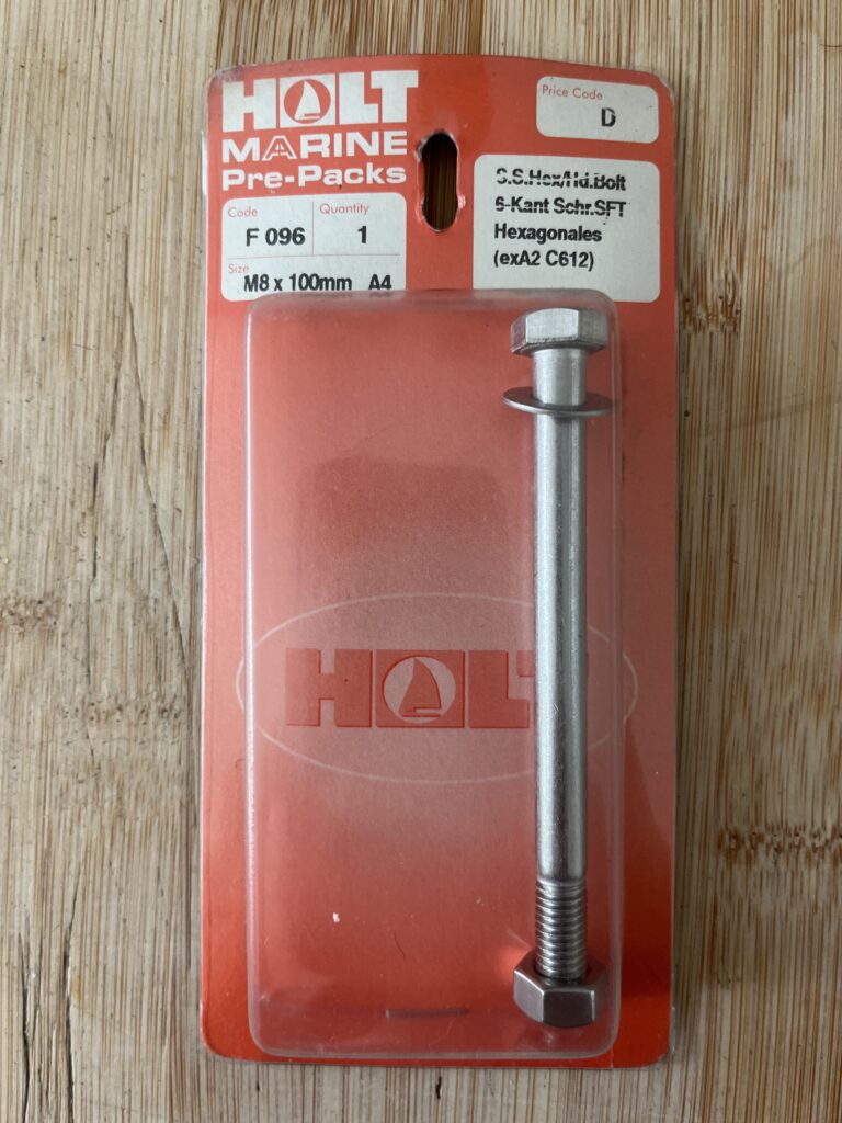 Holt marine F096 A4 s\s m8 x 100mm hex bolt set pack – Newline Chandlery